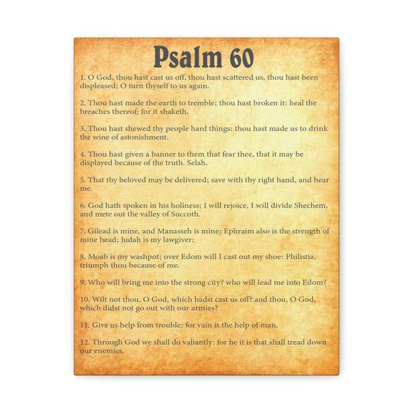 Express Your Love Gifts | Art | Scripture Sign Psalm 6 Chapter Gold Bible Canvas Christian Wall ...